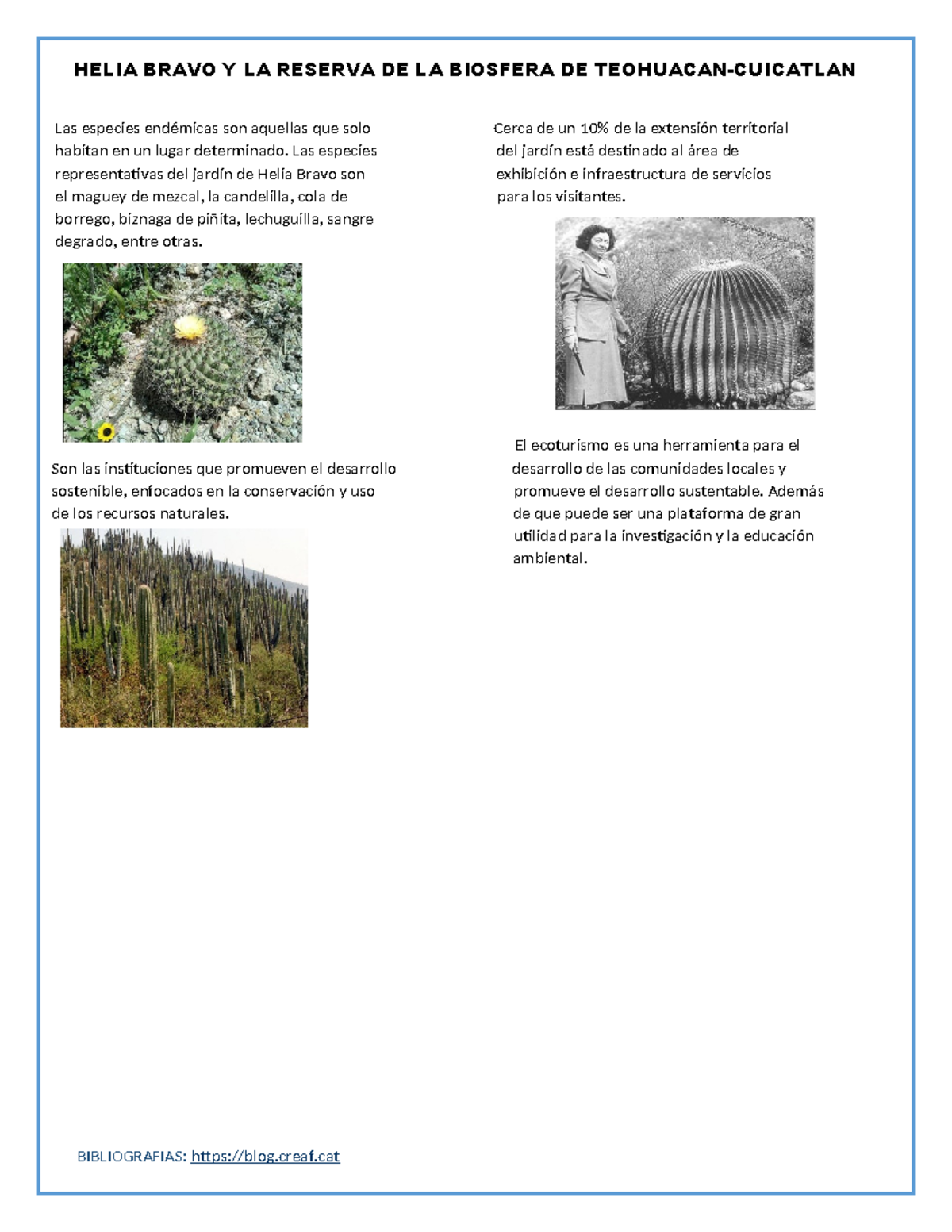 Ecologia - jjbb nmmmm - HELIA BRAVO Y LA RESERVA DE LA BIOSFERA DE ...