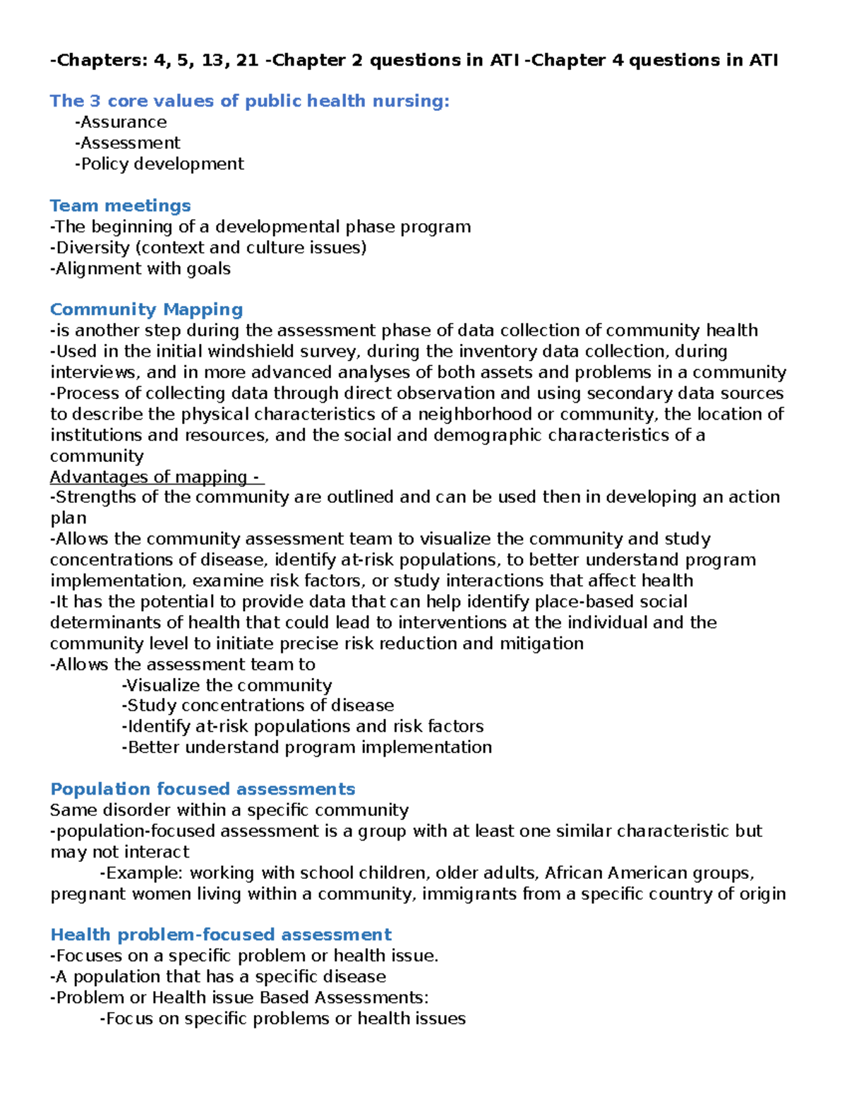 Exam 2 Study Guide CH -Chapters: 4, 5, 13, 21 -Chapter 2 questions in ...