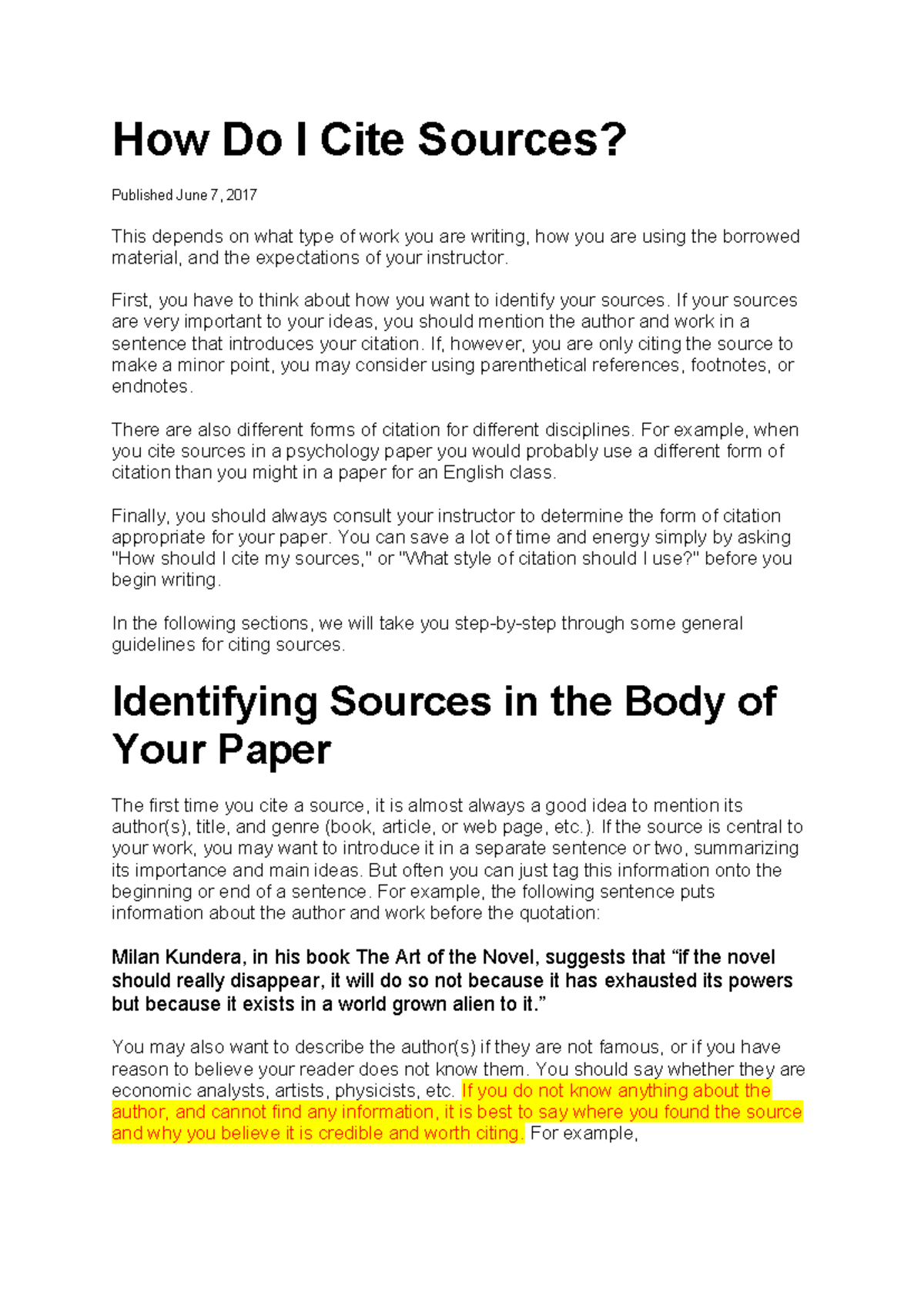 Plagiarism Guide - Summary Information Technology Skills - How Do I ...