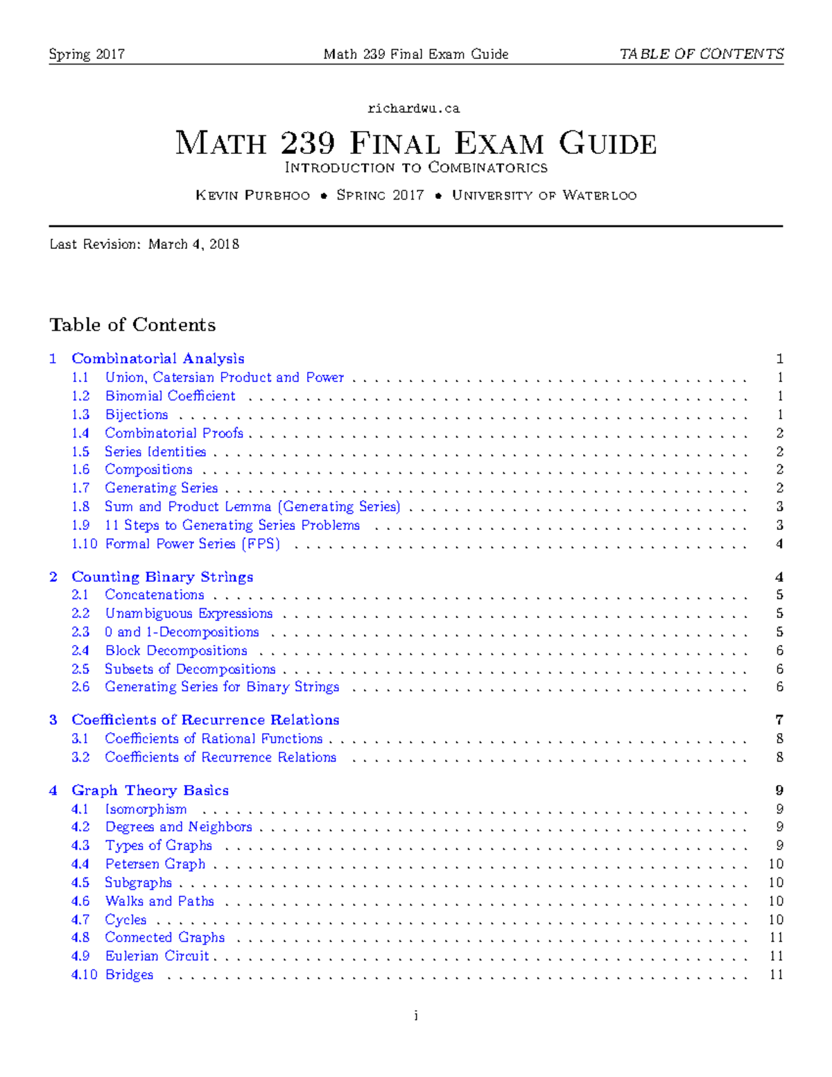 Math239-final-notes - final - Spring 2017 Math 239 Final Exam Guide ...