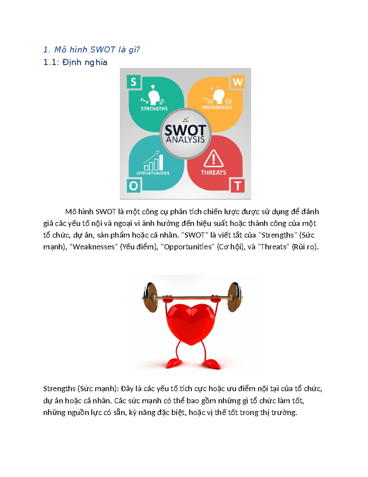 Mô hình SWOT là gì - Ghi chép mô hình SWOT - 1. Mô hình SWOT là gì? 1 ...