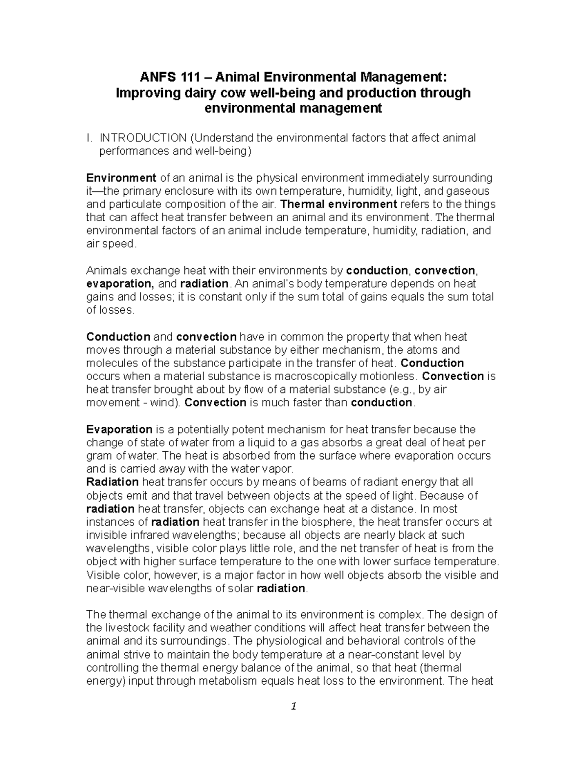 Environmental Management Lab Handout - ANFS 111 – Animal Environmental ...