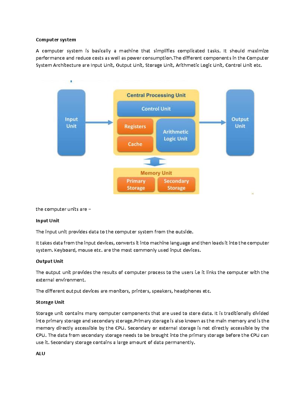Computer architecture and mapping - Computer system A computer system ...