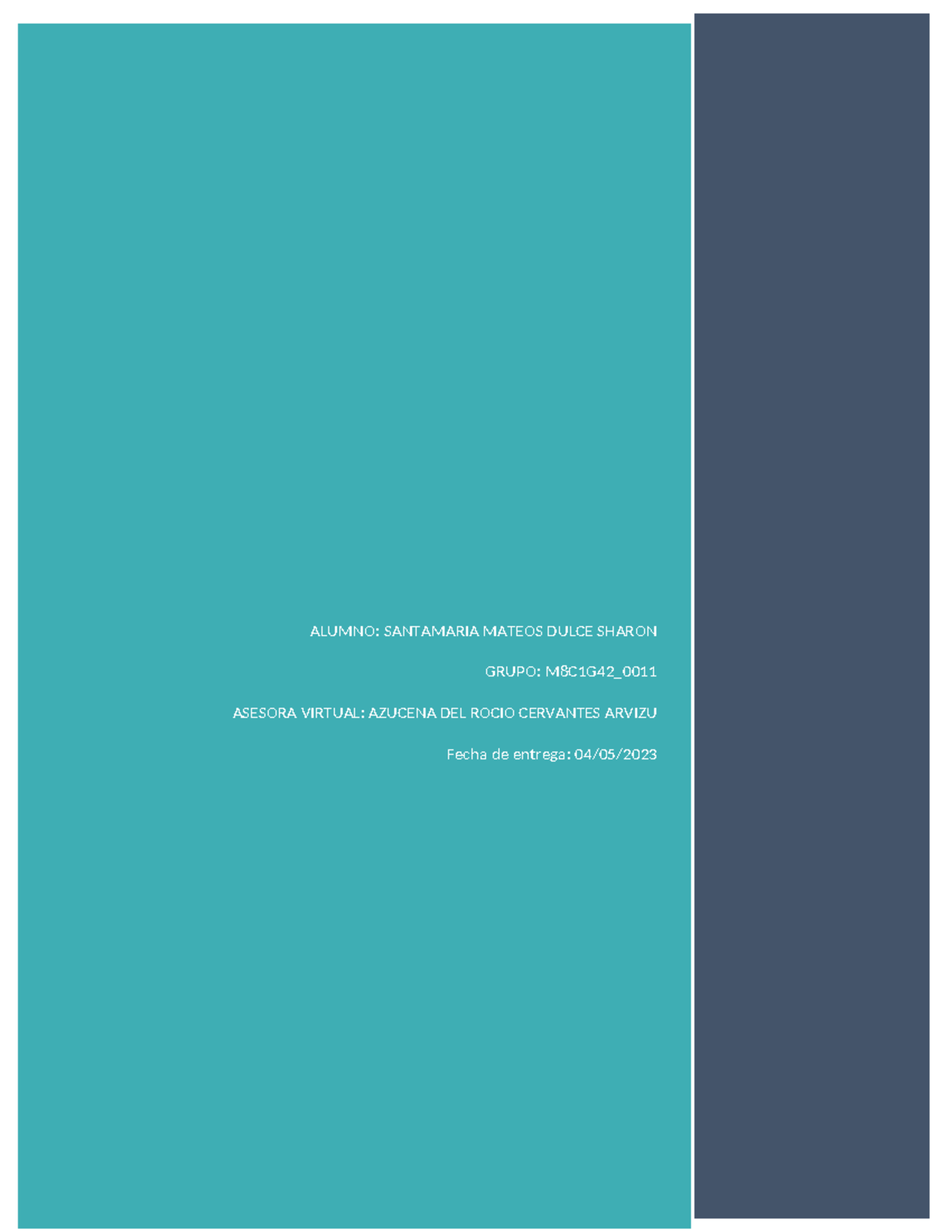 Santamaria Mateos Dulce Sharon M08S2AI4 - ALUMNO: SANTAMARIA MATEOS ...