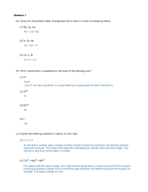 Problem Set 8 Answer Key - (d) Predict whether each of the following ...