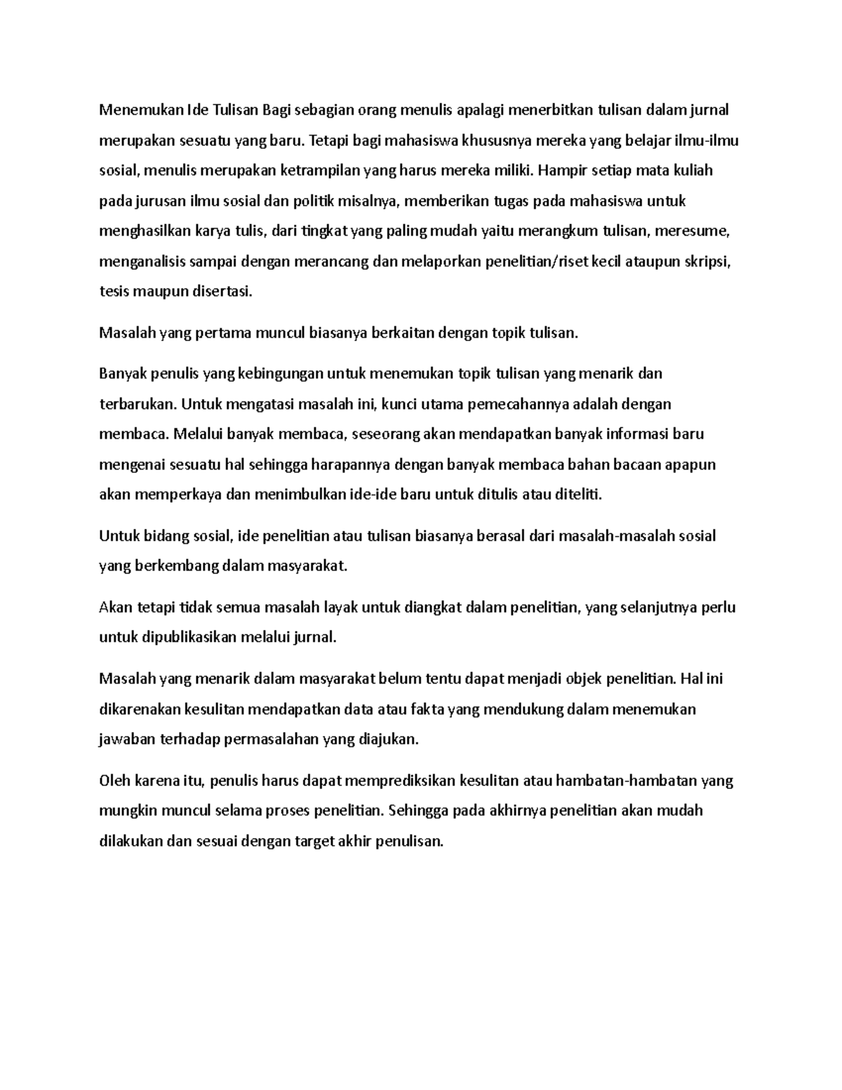 Menemukan Ide Tulisan Bagi sebagian orang menulis apalagi menerbitkan ...