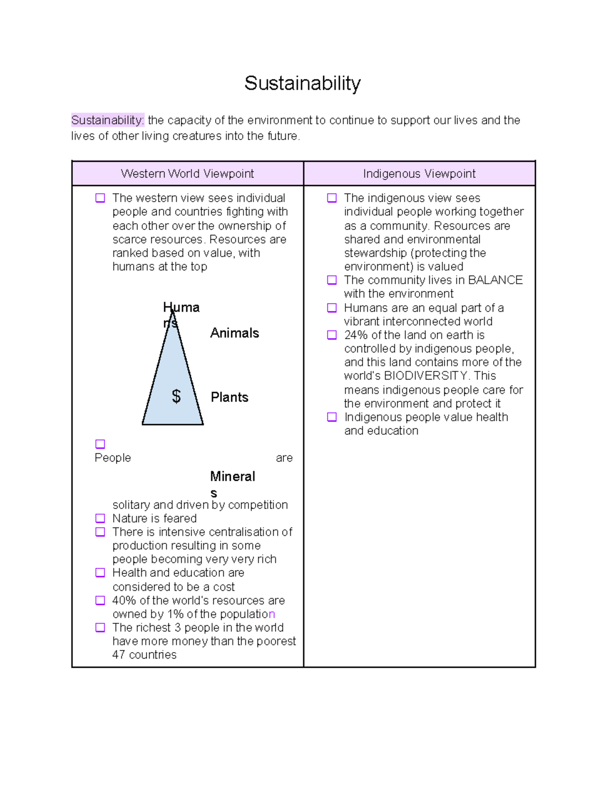 Sustainability Geography - Sustainability Sustainability: the capacity ...
