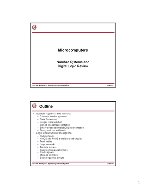 Lec 3 - Logical and Control Operations - Microcomputers Logical and Control Operations ...