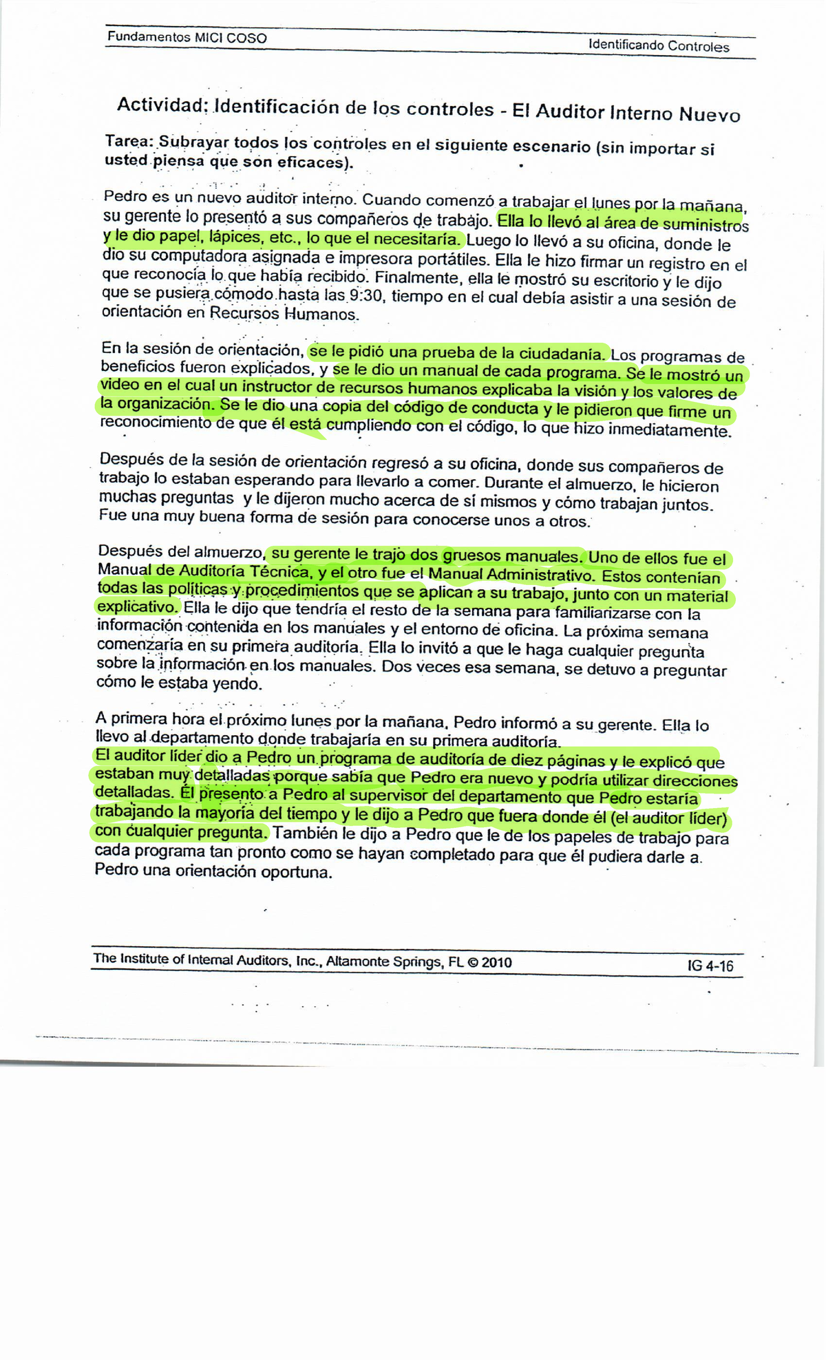 Practica 1- Auditoria interna - Studocu