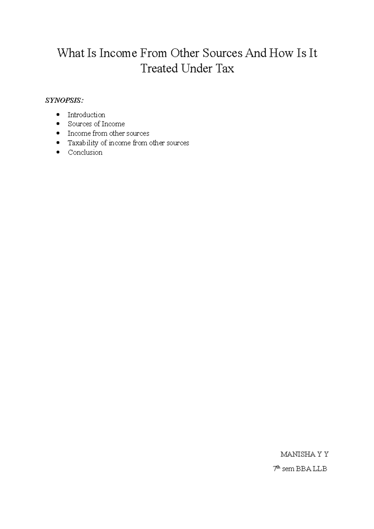 What Is Income From Other Sources And How Is It Treated Under Tax ...