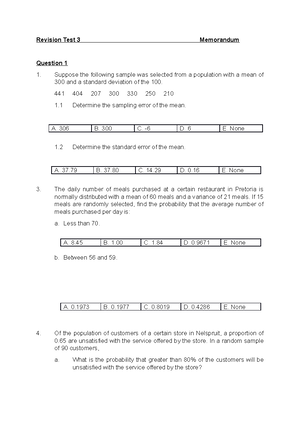 Semester test 1 memorandum provides answers to semester test 1 question ...