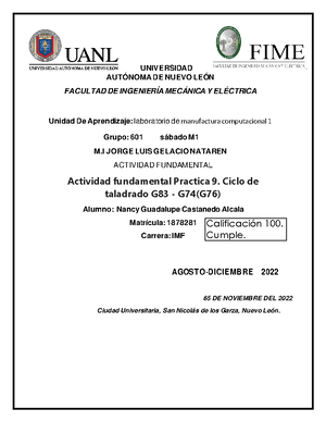 Empaquetadura de friccion 2082454 Devany Castillo Reporte - UNIVERSIDAD ...