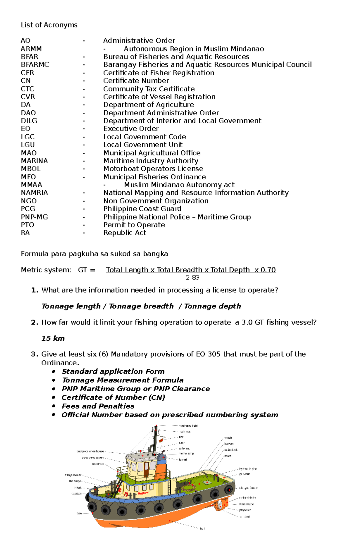 Fish-capture-reviewer - List of Acronyms AO - Administrative Order ARMM ...