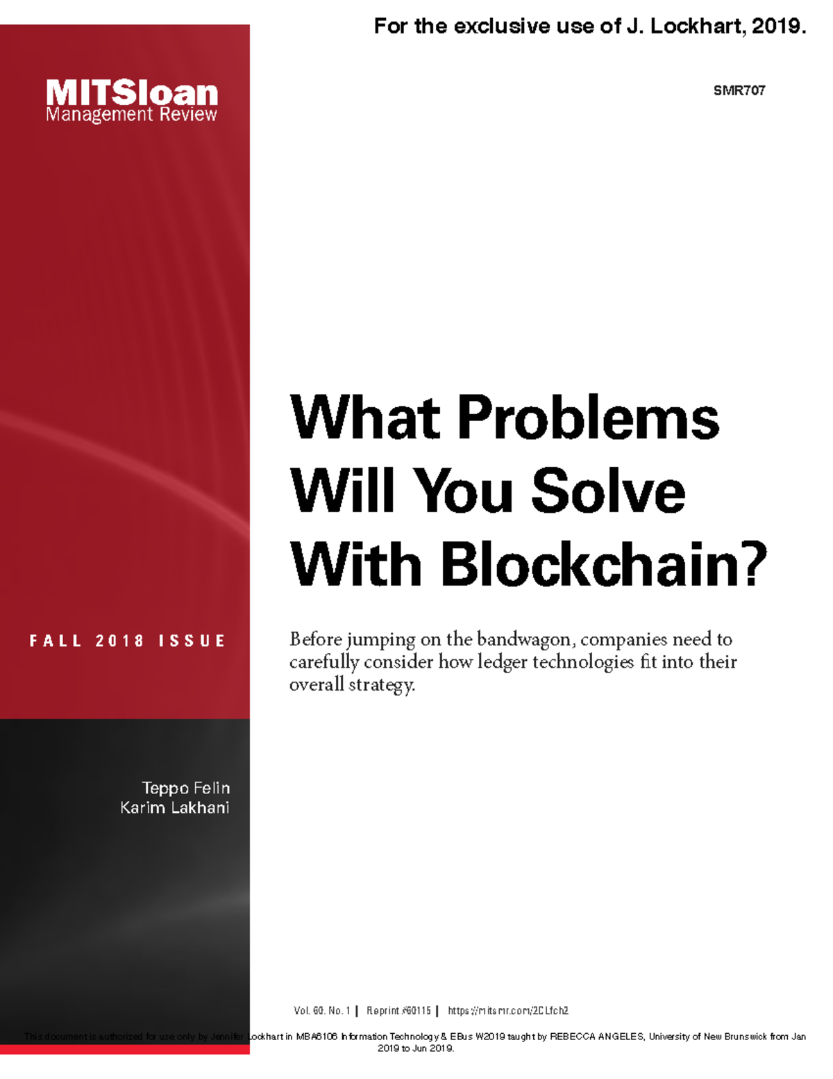 What problems will you solve with blockchain - SMR What Problems Will ...