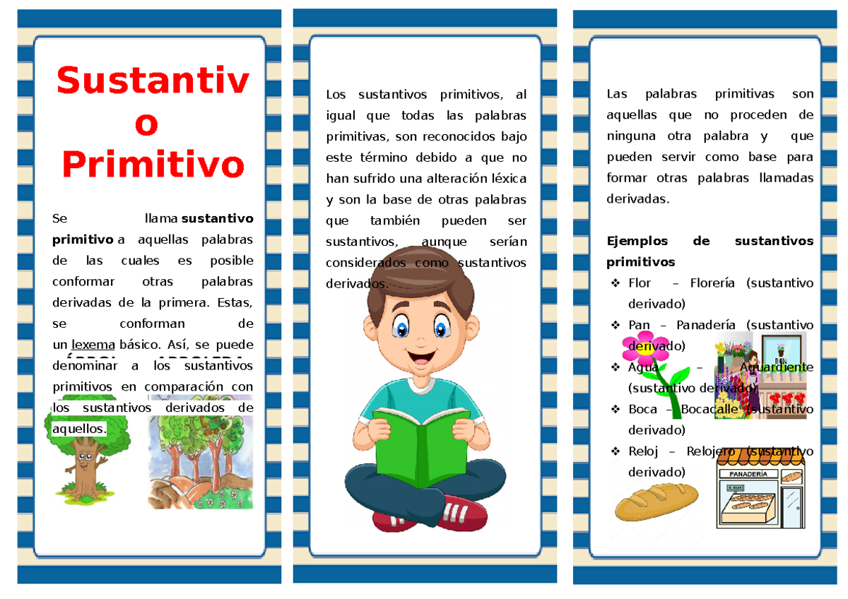 Sujstantivo Primitivo - Las palabras primitivas son aquellas que no ...
