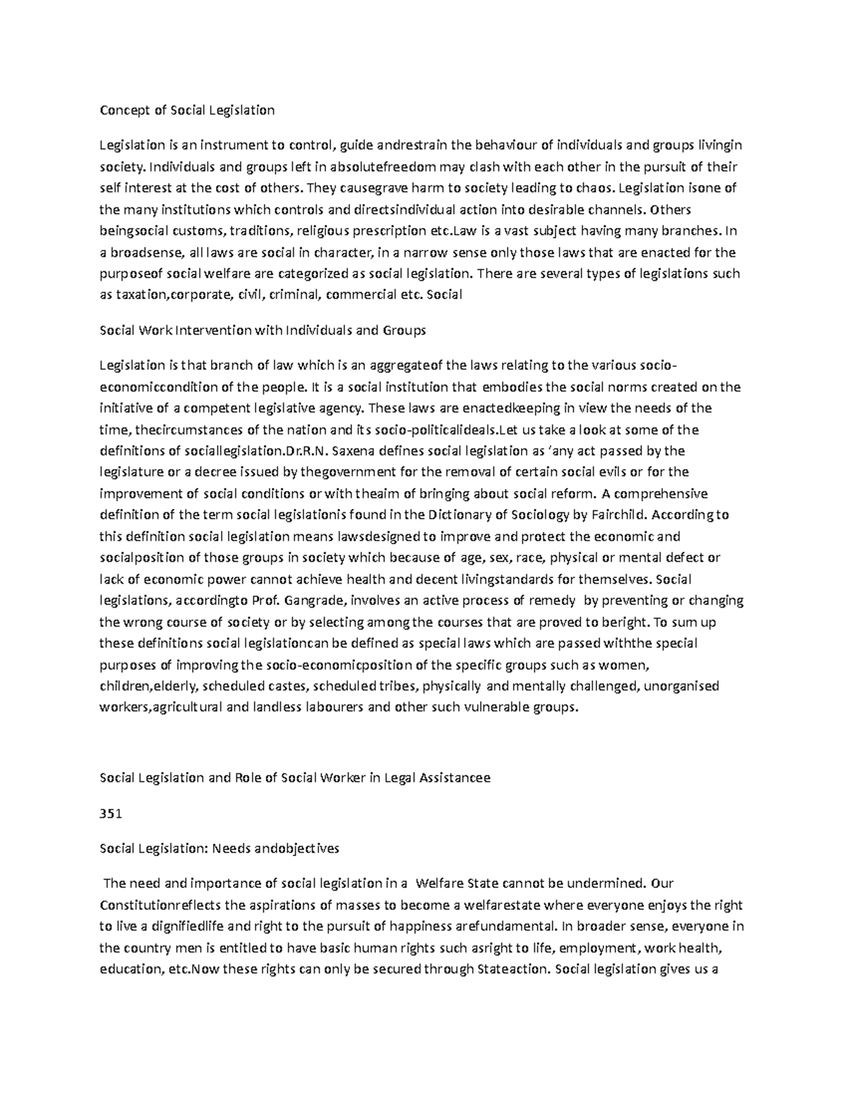 1588845217 concept of social legislation and socailwork - Concept of ...