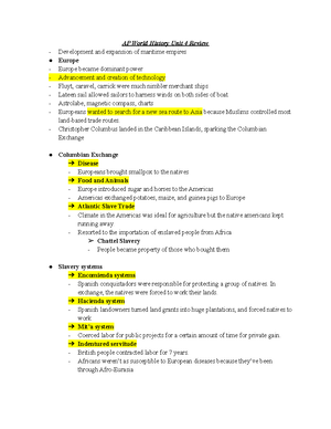 Heimler VIDS AP World History Unit 7 Review - AP World History Unit 7 ...