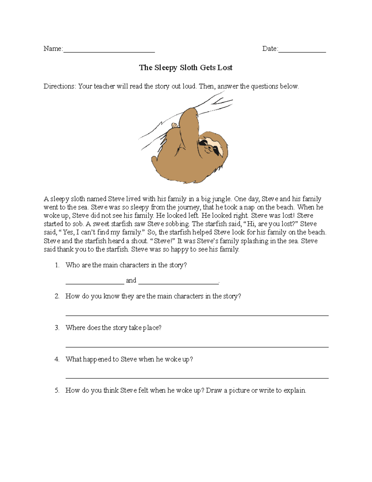 Assessment assignment - Name:_________________________ Date ...