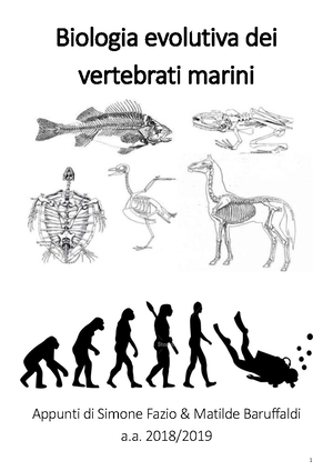 Biologia evolutiva dei vertebrati marini - Biologia evolutiva dei ...