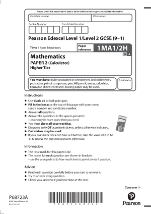 Vectors Harder Practice Questions for GCSE 1MA1 syllabus - 1 OABC is a ...