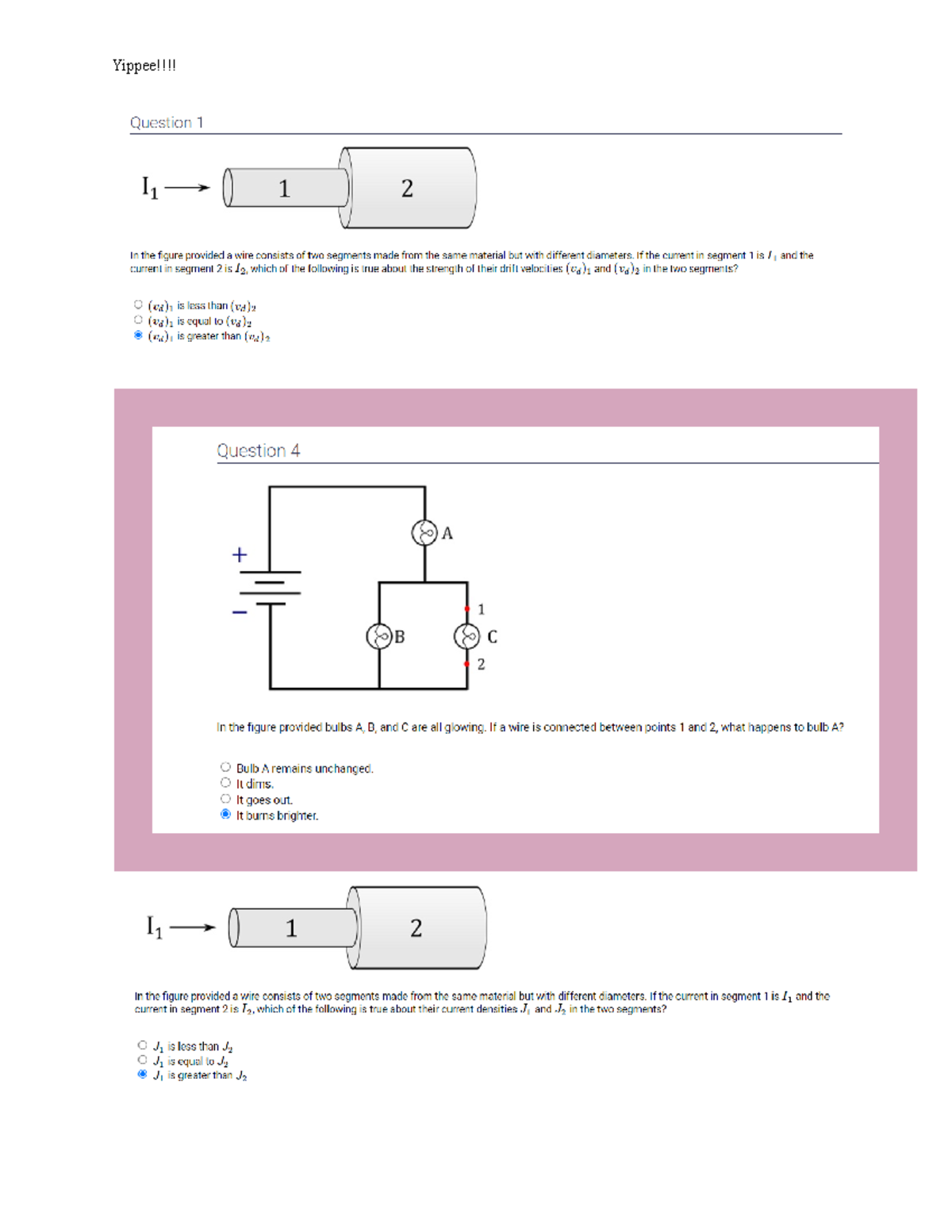 Lon Cappa (right answers) - Question 1 I 1 1 2 In the figure provided a ...