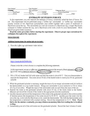 Solubility Product Prelab I - SOLUBILITY PRODUCT Prelab Reading Part I ...