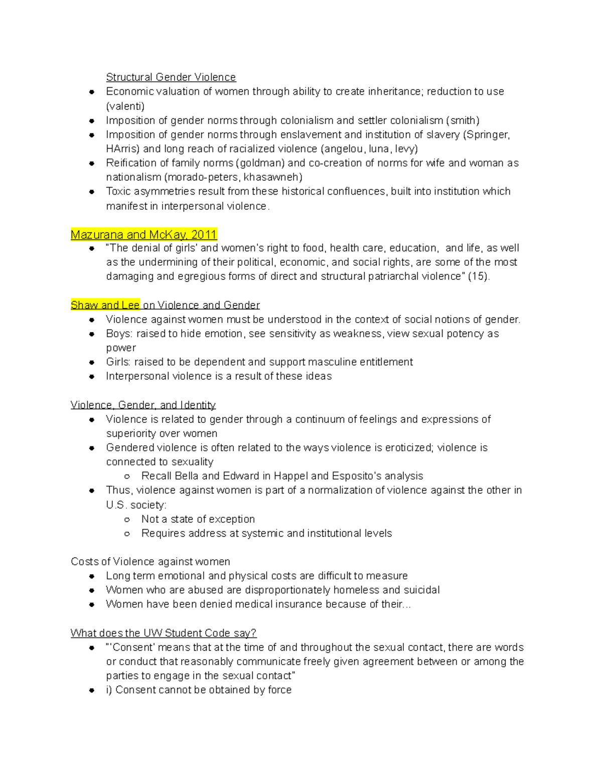 GWSS Week 9 - Introduction To Gender, Women, And Sexuality Studies ...