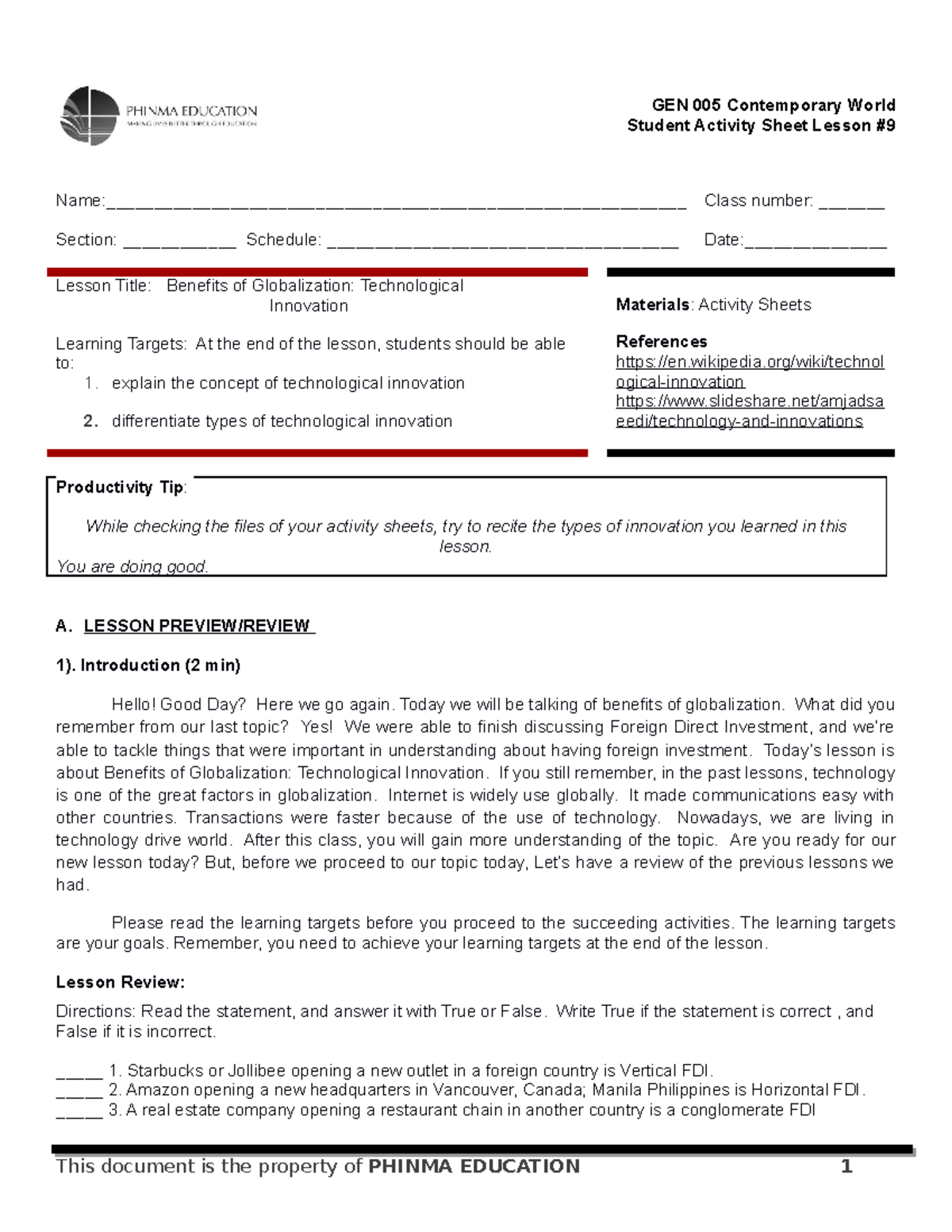 SAS#9-GEN 005 - This will serve as notes to students who needs to ...