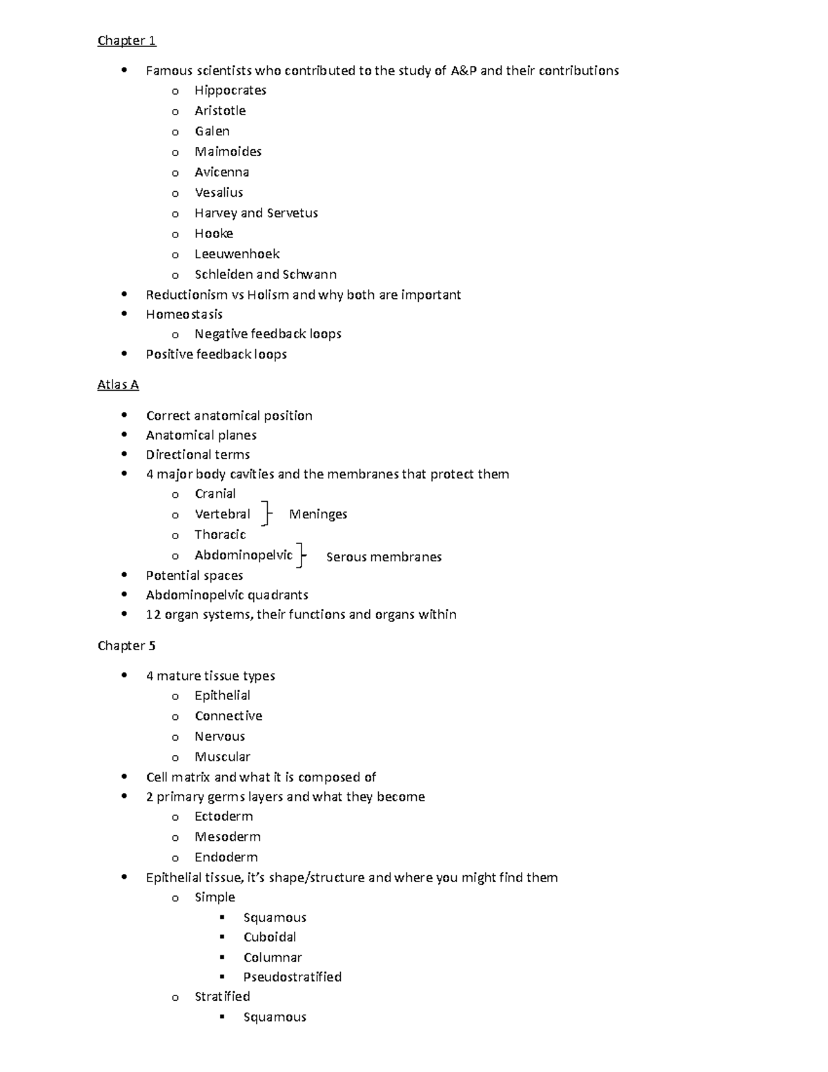 Exam I outline - Chapter 1 Famous scientists who contributed to the ...