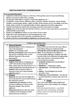 AQA GCSE English Language Paper 1 revision booklet - GCSE English ...