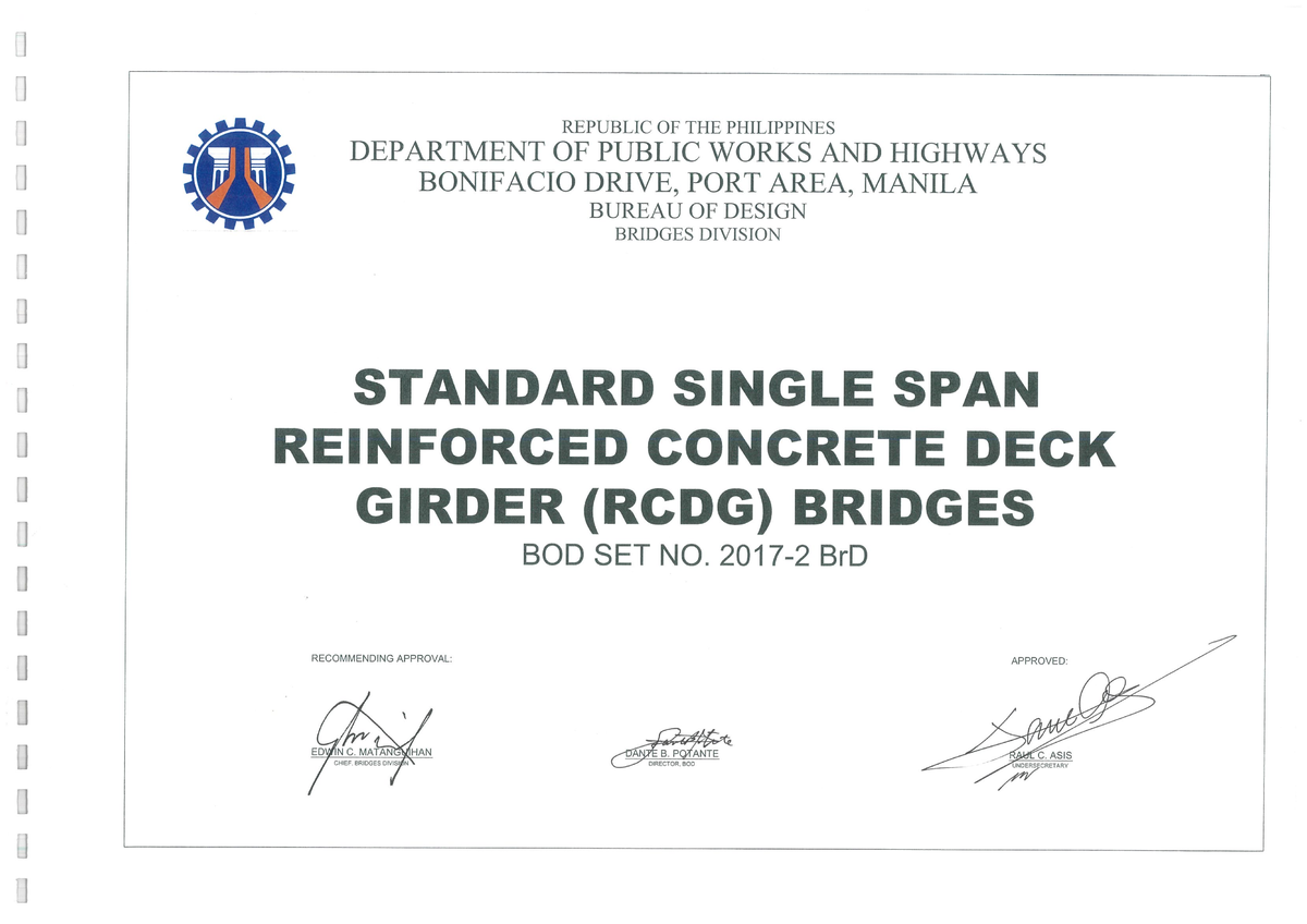 2-Standard Single Span RCDG Bridges - Civil Engineering - Studocu