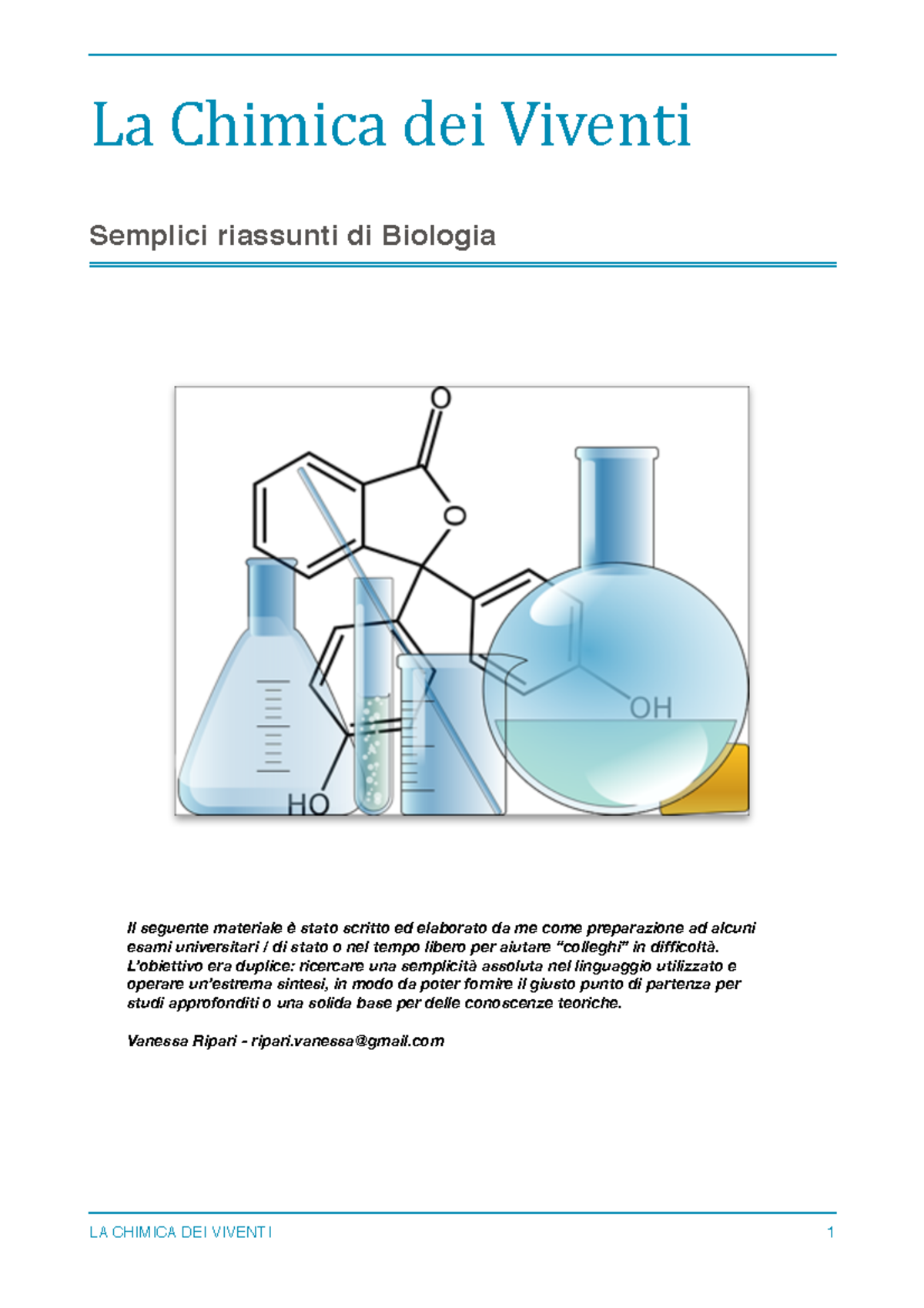 La-chimica-dei-viventi esamestato - !"#$%&'&("#)&+&,-.& Semplici - Studocu