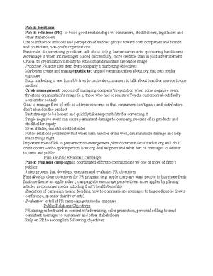 Public Relations Principles - Barnum o Information Era § Time: 1900 ...