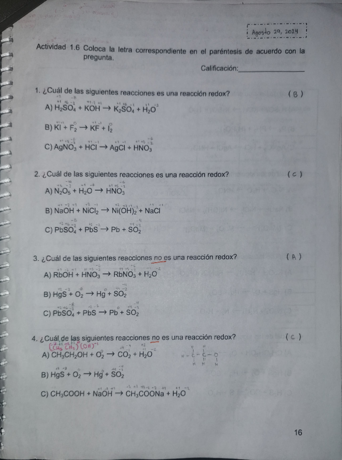 Química general Libro de actividades Act. 1.6 1.7 y 1 - Agosto 29, 2024 ...