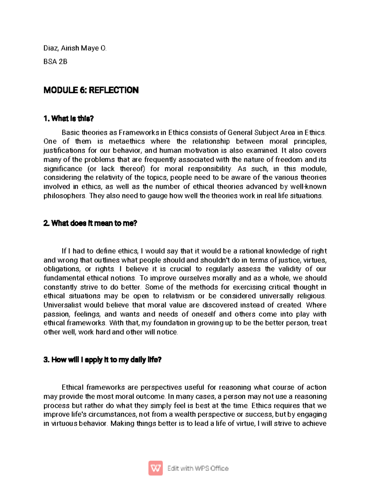 DIAZ - GEC08 Module 6 - Assignment - Diaz, Airish Maye O. BSA 2B MODULE ...