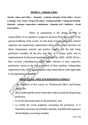 Module 1 notes - Module 1 : Concepts, definition and importance of ...
