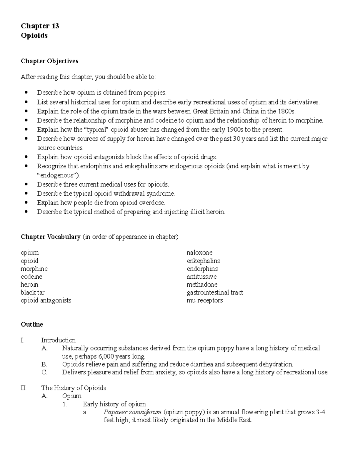 Chapter 13 Objectives Vocabulary Outline Key Points - Chapter 13 ...