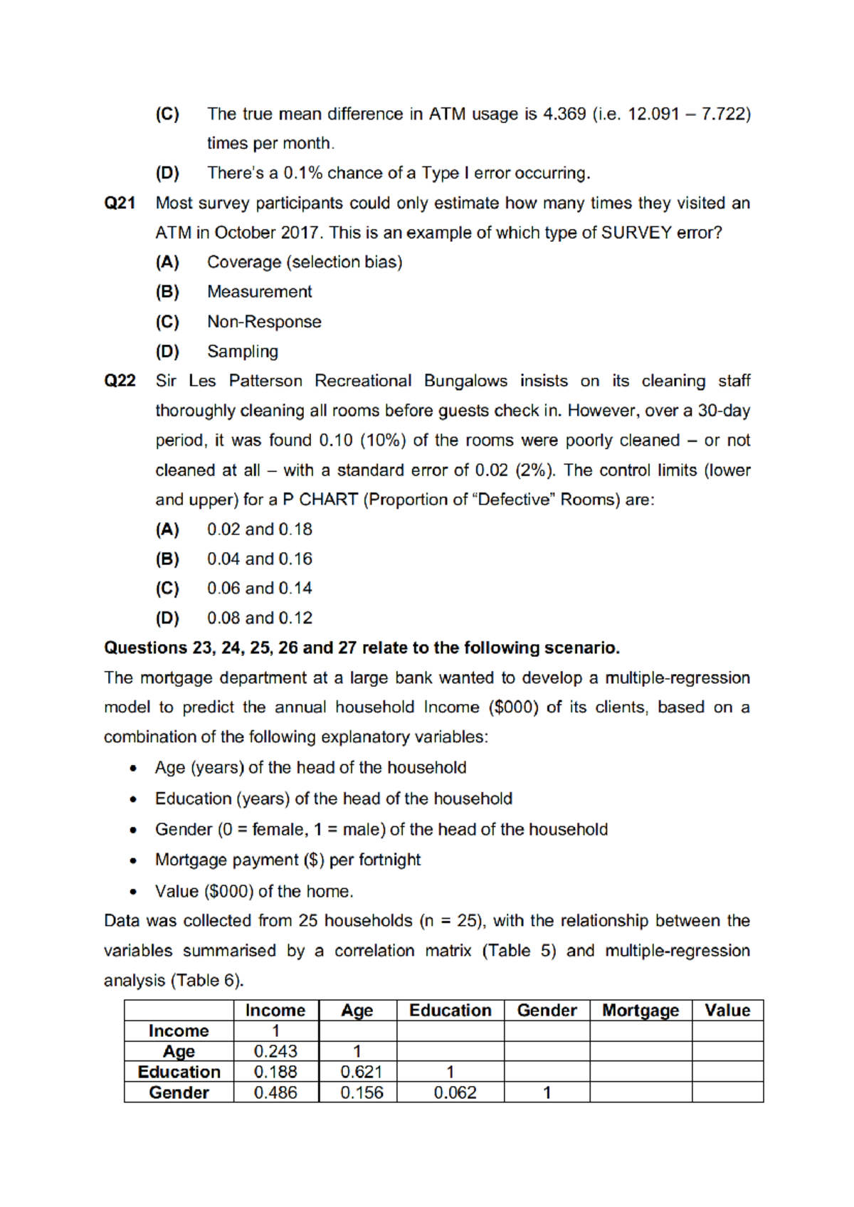 MCQ practice - DSE Maths - Studocu