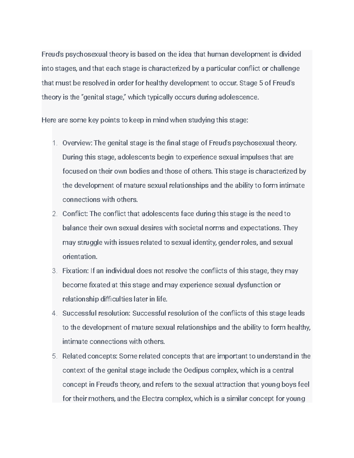 Human Development - Freud's psychosexual theory is based on the idea ...