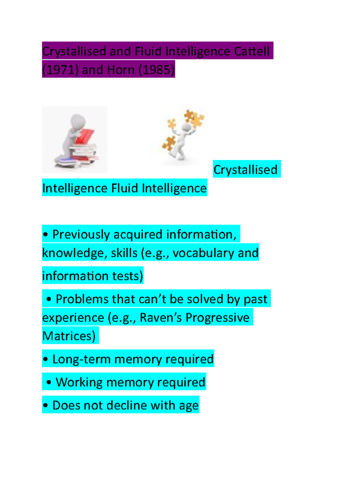 Intelligente part 4 - Lecture notes Lecture 2 (02/10/20) - Crystallised ...