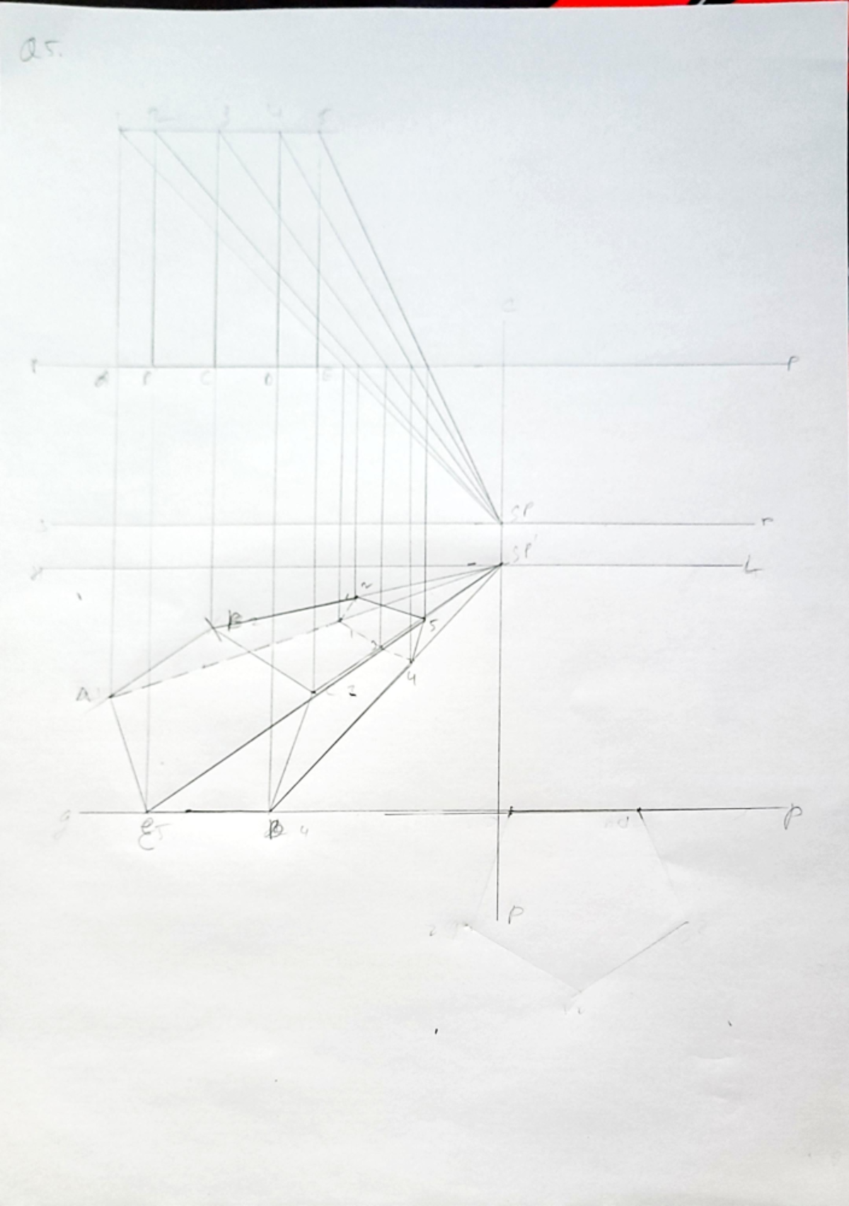 Graphics assignment 4 not completed - btech computer science - Q5. SP 4 a Et B 4 P P Q5. SP 4 a ...