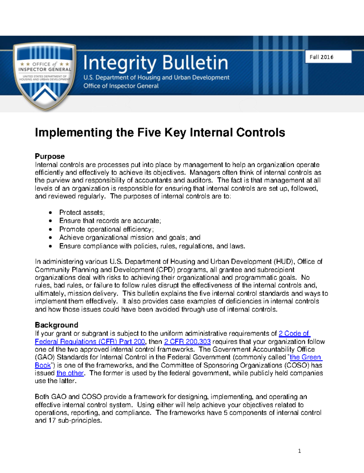 Internal Controls Integrity Bulletin CPD - R 2020 - Studocu