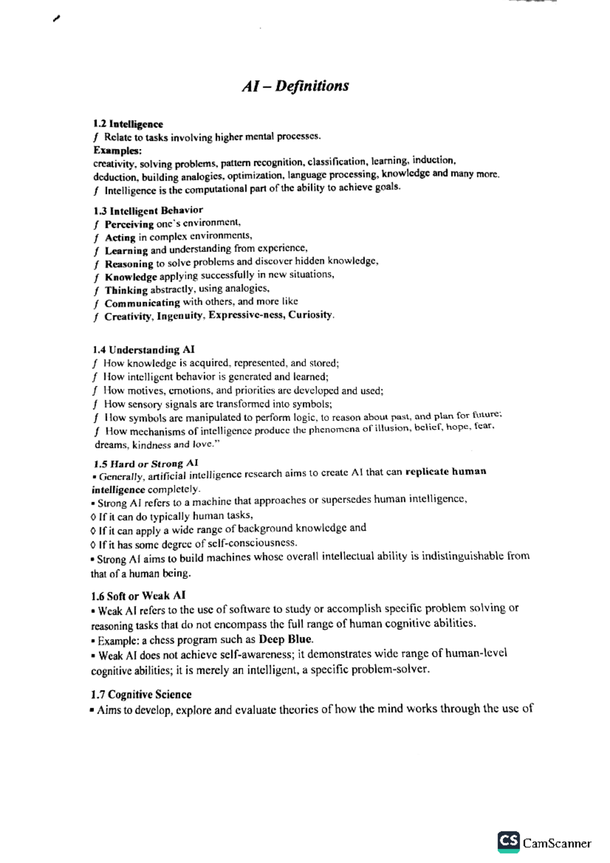AI sheet 1 - Computer integrated Manufacturing - Studocu