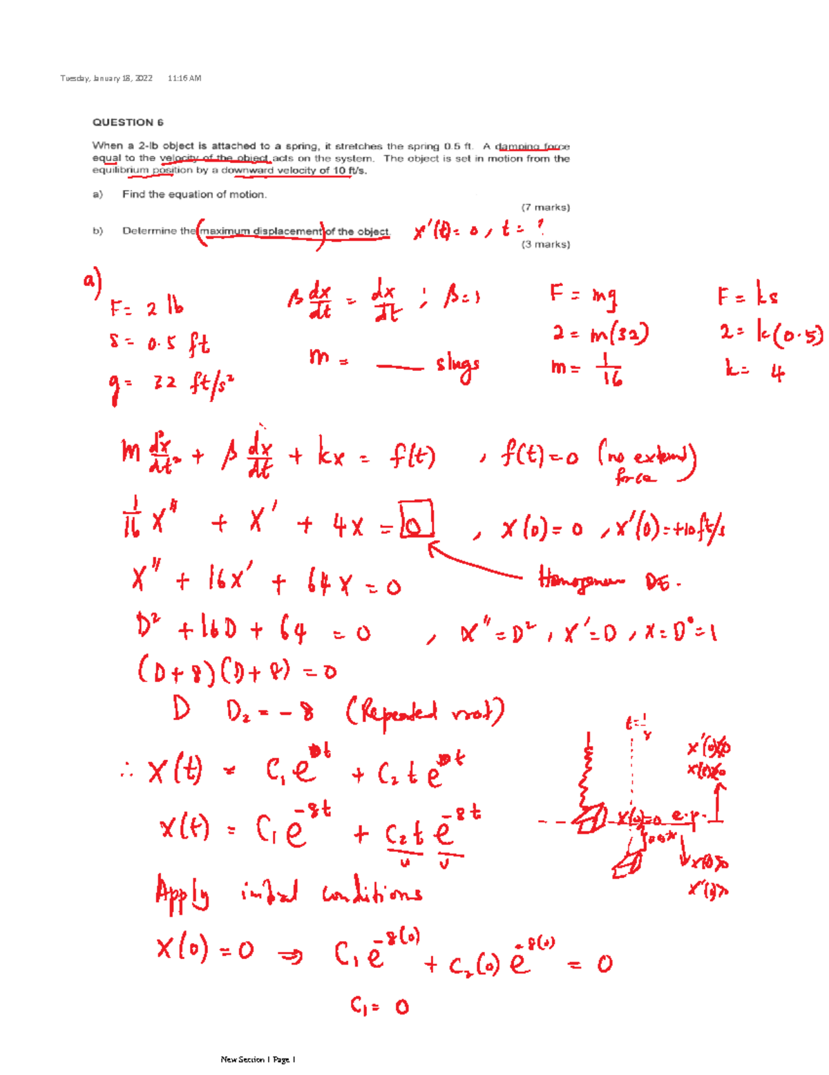 Review MAT300 past years - Further Differential Equations - Tuesday ...