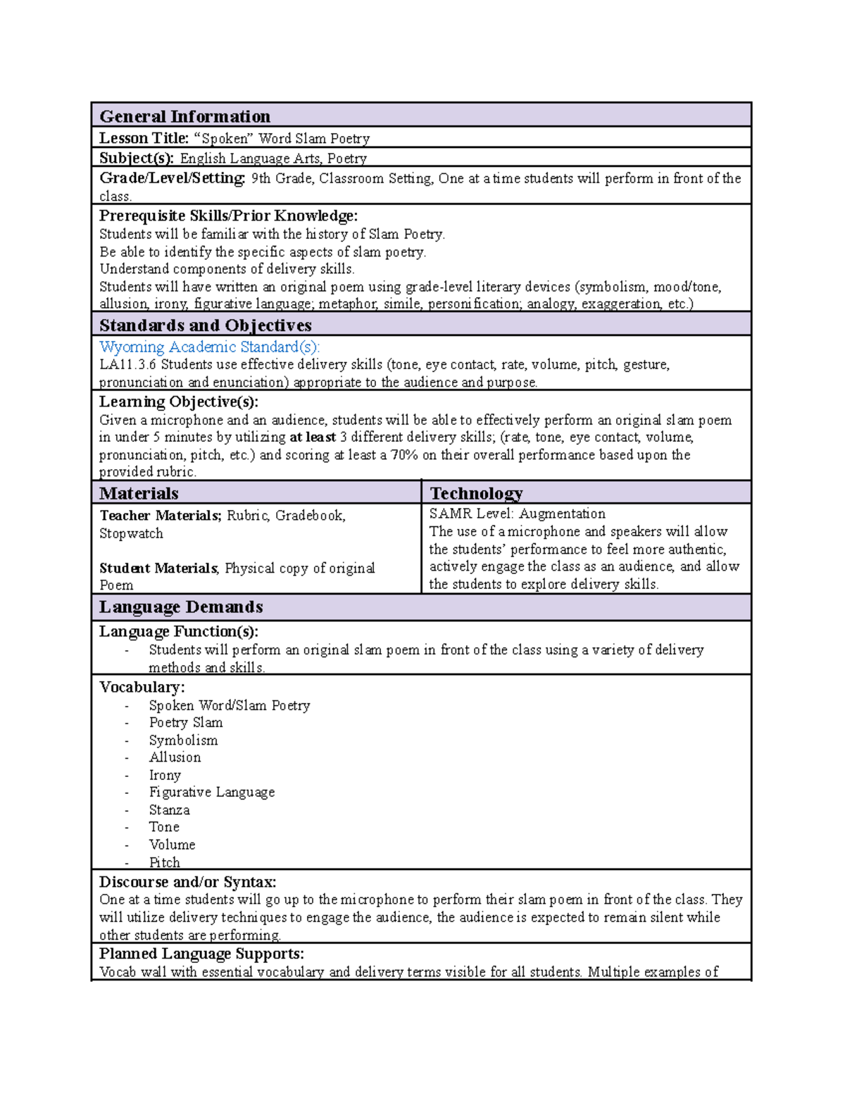 D091 Task 2 - Completed D091 Task 2 - General Information Lesson Title ...
