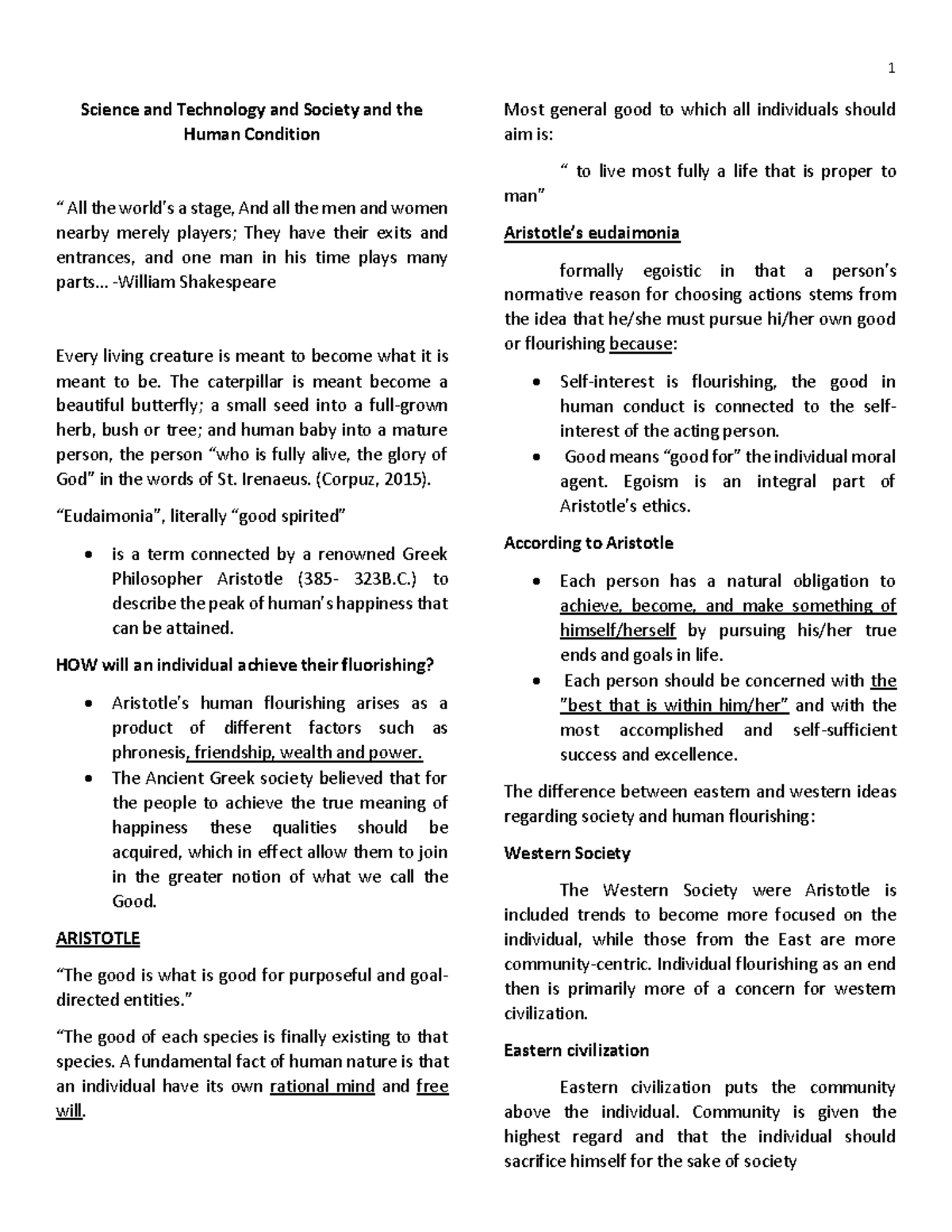 STS Exam Reviewer - For educational purposes - Science and Technology ...
