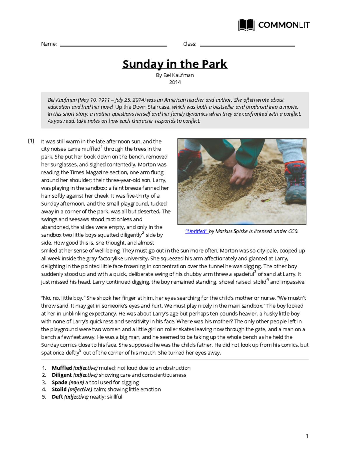 Sunday In The Park PDF Bbbbbbbbbbbbbbbb Name Class Untitled By