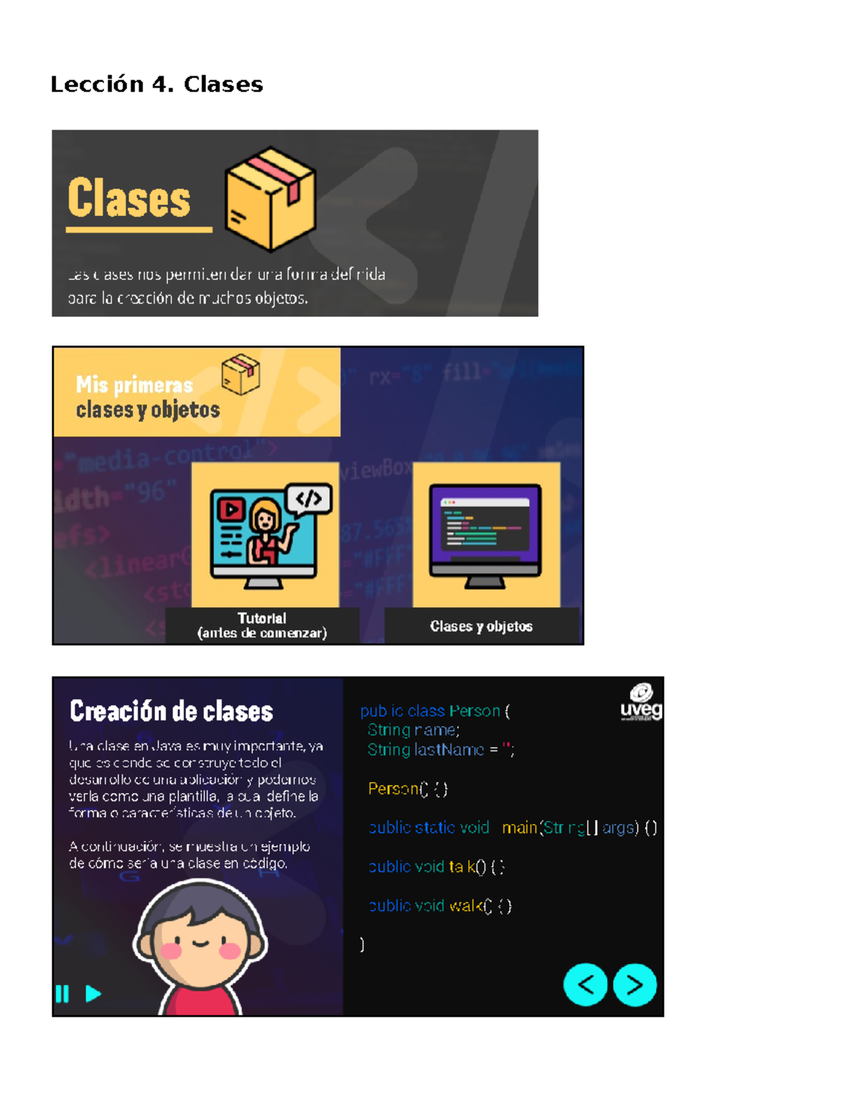 Leccion clases , programacion orientada a objetos - Fundamentos de ...