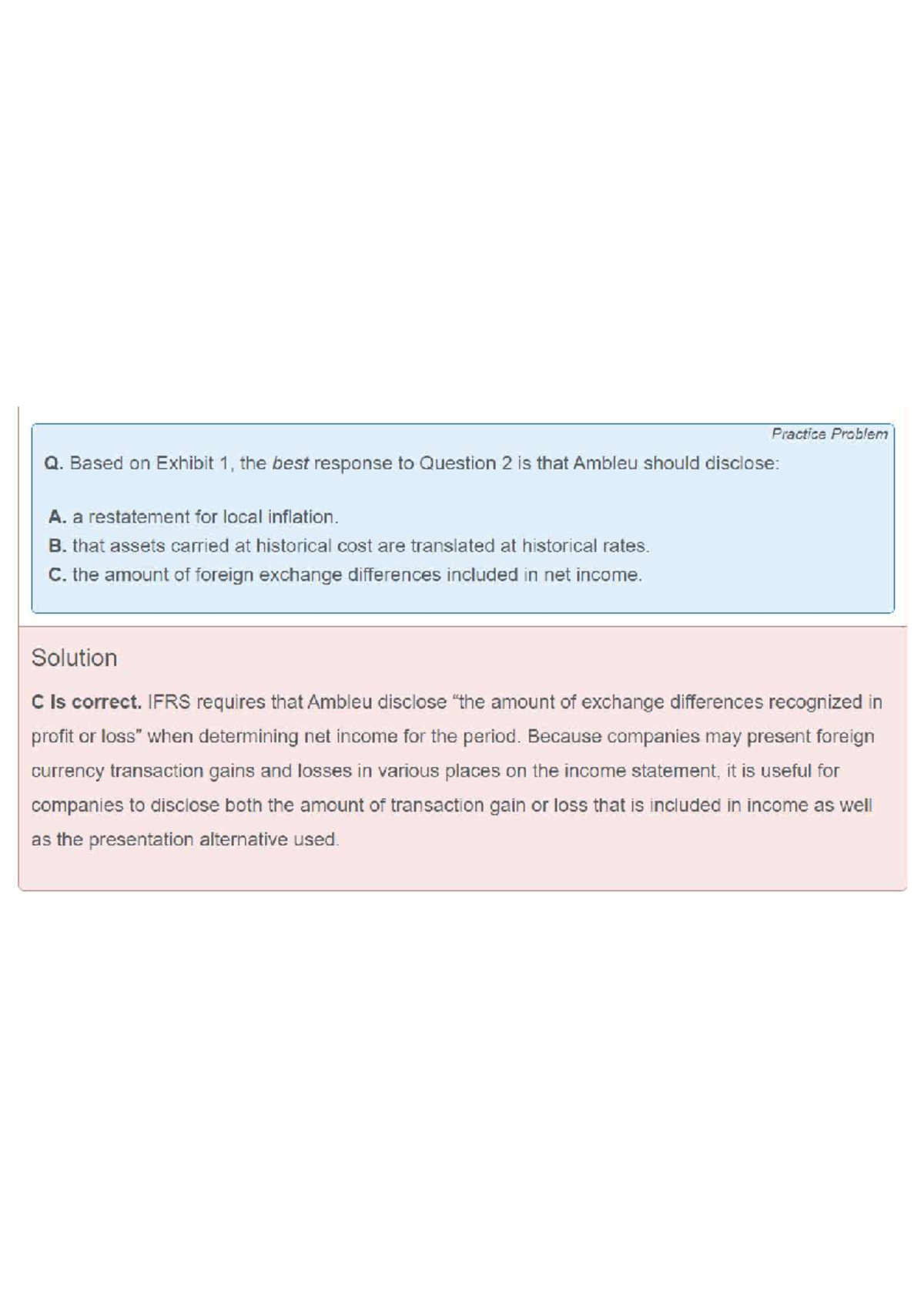 7 - j7j - Practice Problem Q. Based on Exhibit 1, the best response to ...