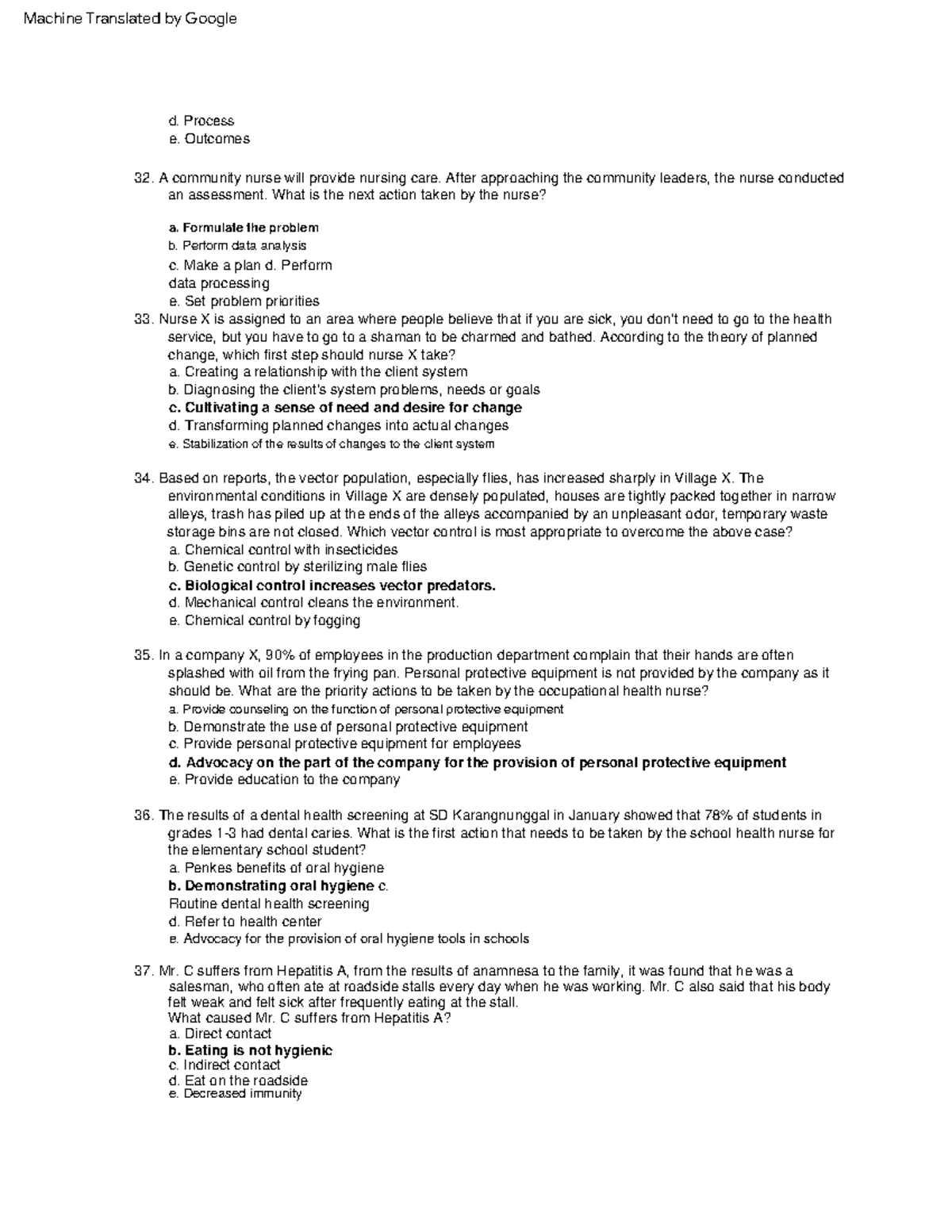 Practice Materials - Nursing, unit-11 - b. Diagnosing the client's ...
